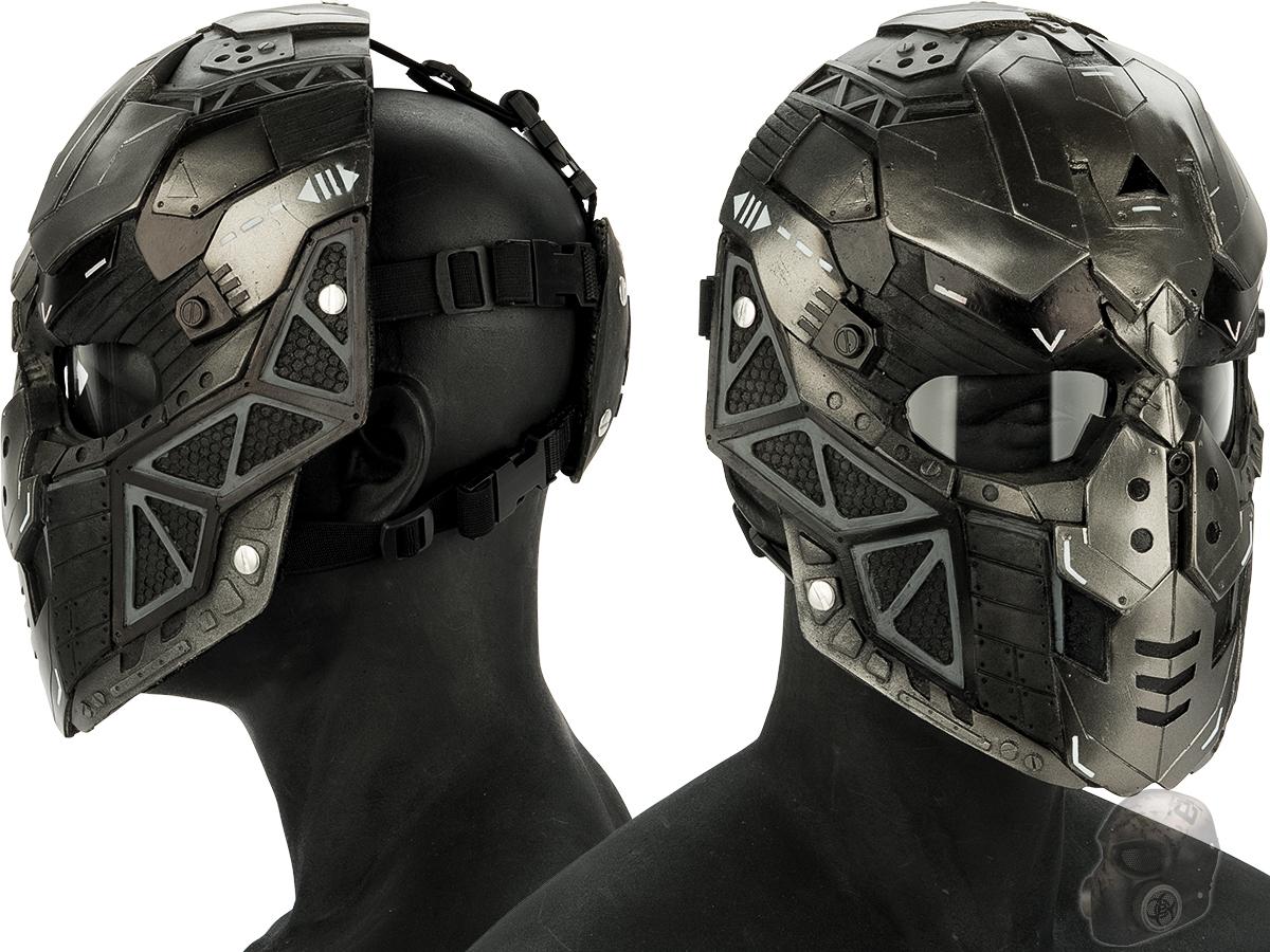 Evike.com R-Custom Fiberglass "Raptor" Full Face Mask (Color: Silver ...