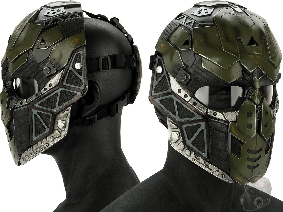 Evike.com R-Custom Fiberglass "Raptor" Full Face Mask (Color: OD Green ...