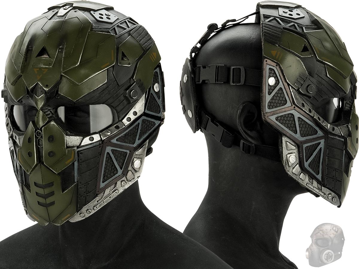 Evike.com R-Custom Fiberglass "Raptor" Full Face Mask (Color: OD Green ...