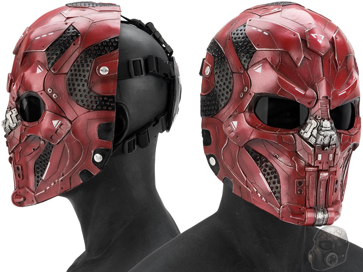 Evike.com R-Custom Fiberglass "CARVR" Full Face Mask (Color: Red ...