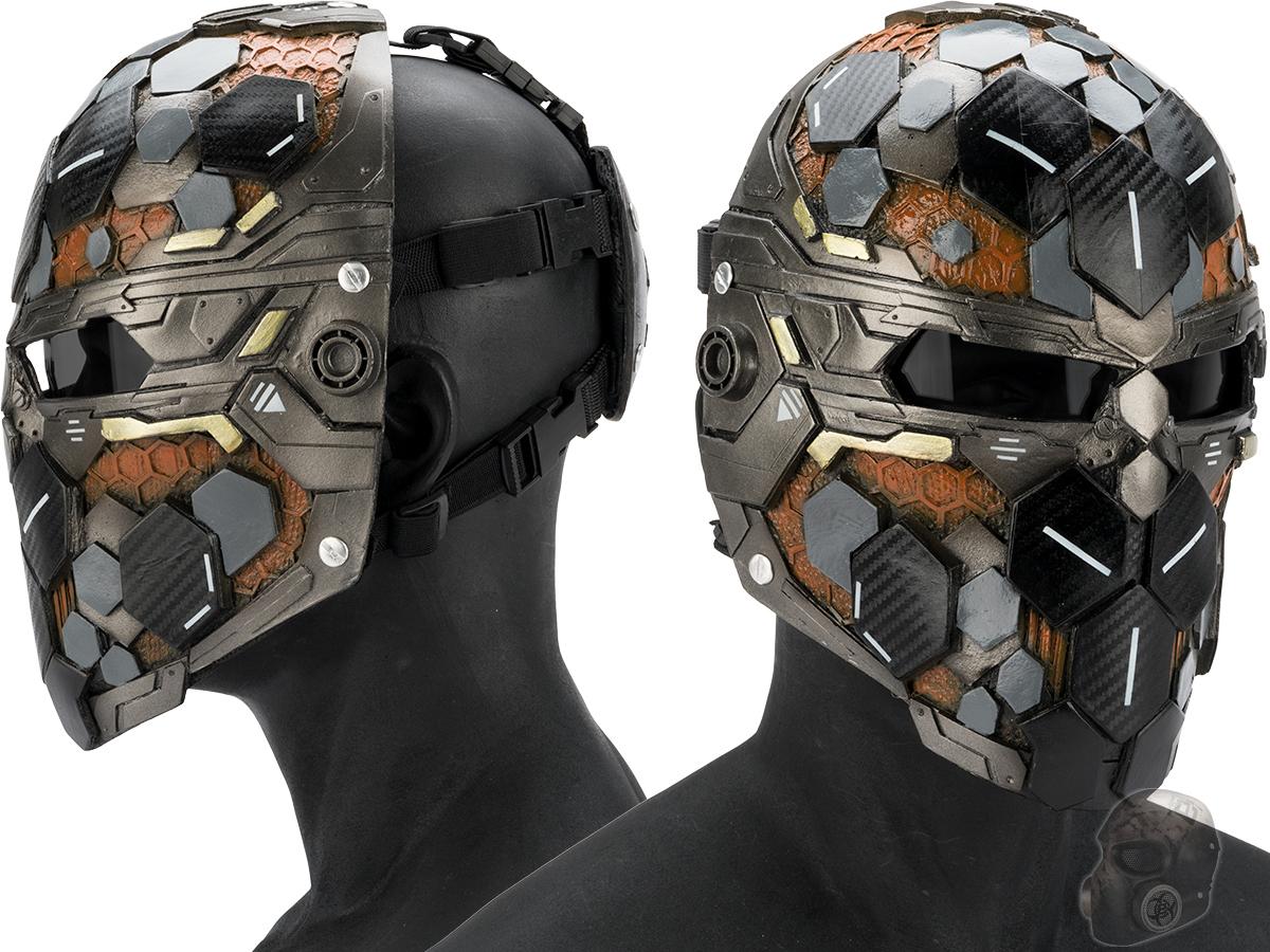 Evike.com R-Custom Fiberglass "Cypher" Full Face Mask (Color: Black ...