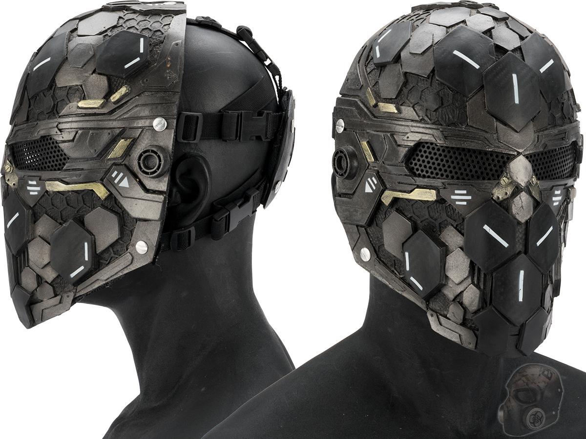 Evike.com R-Custom Fiberglass "Cypher" Full Face Mask (Color: Black ...