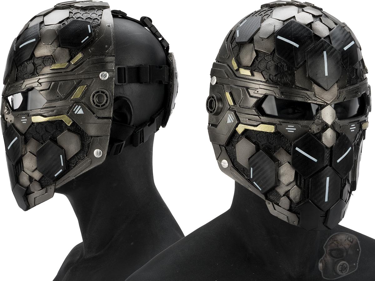 Evike.com R-Custom Fiberglass "Cypher" Full Face Mask (Color: Black ...