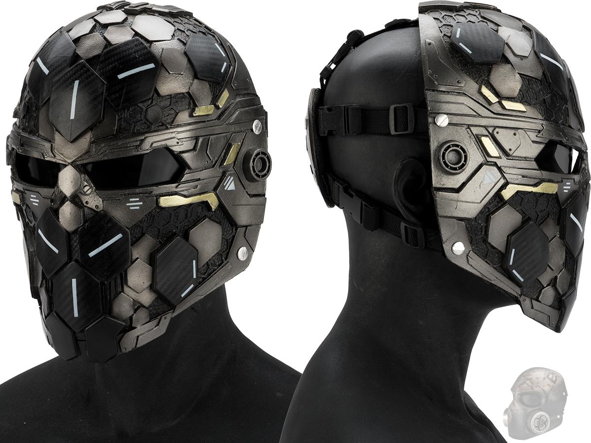 Evike.com R-Custom Fiberglass "Cypher" Full Face Mask (Color: Black ...
