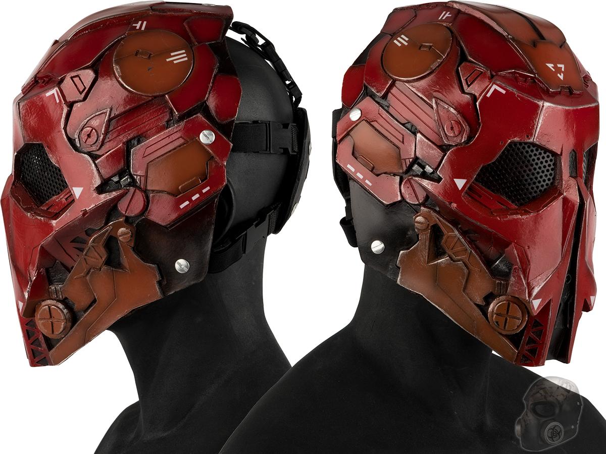 Evike.com R-Custom Fiberglass "Stalker" Full Face Mask (Color: Red ...