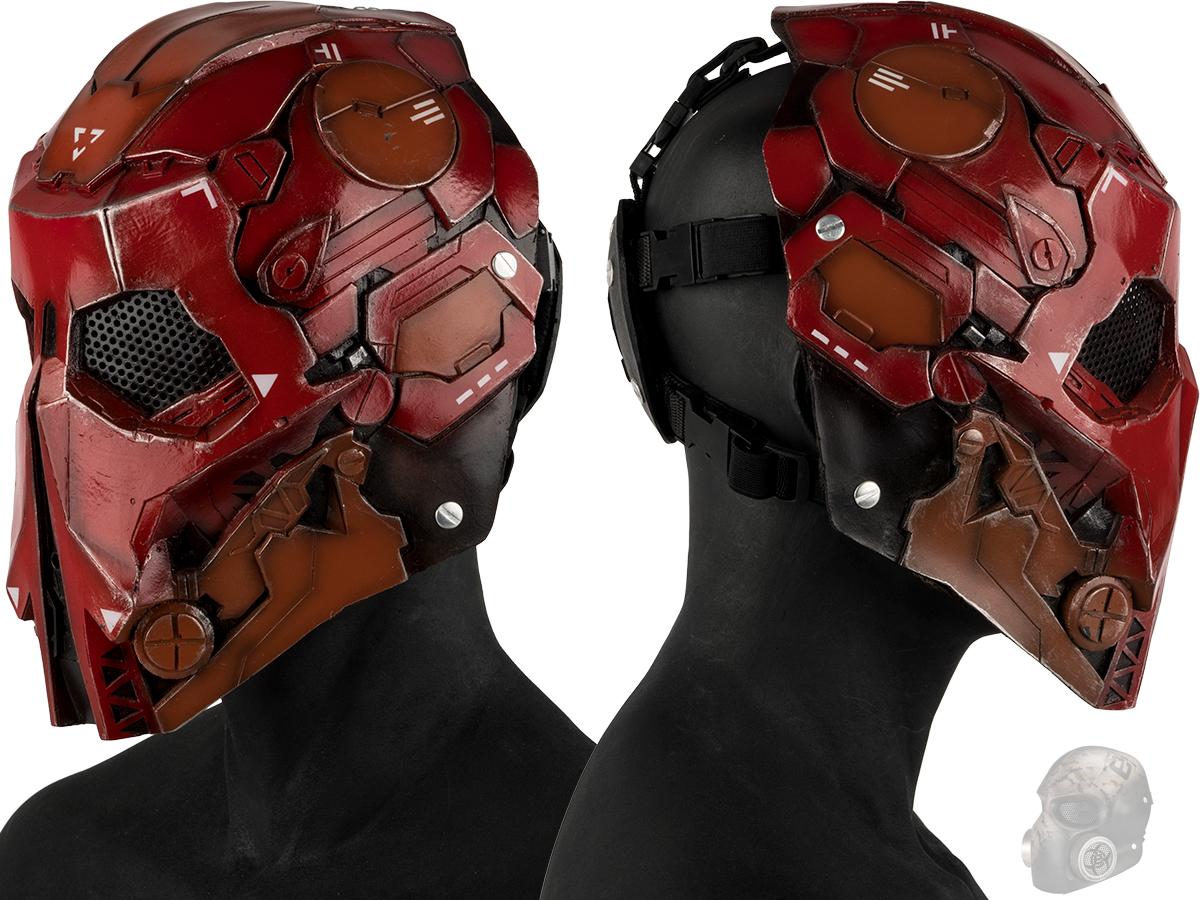 Evike.com R-Custom Fiberglass "Stalker" Full Face Mask (Color: Red ...