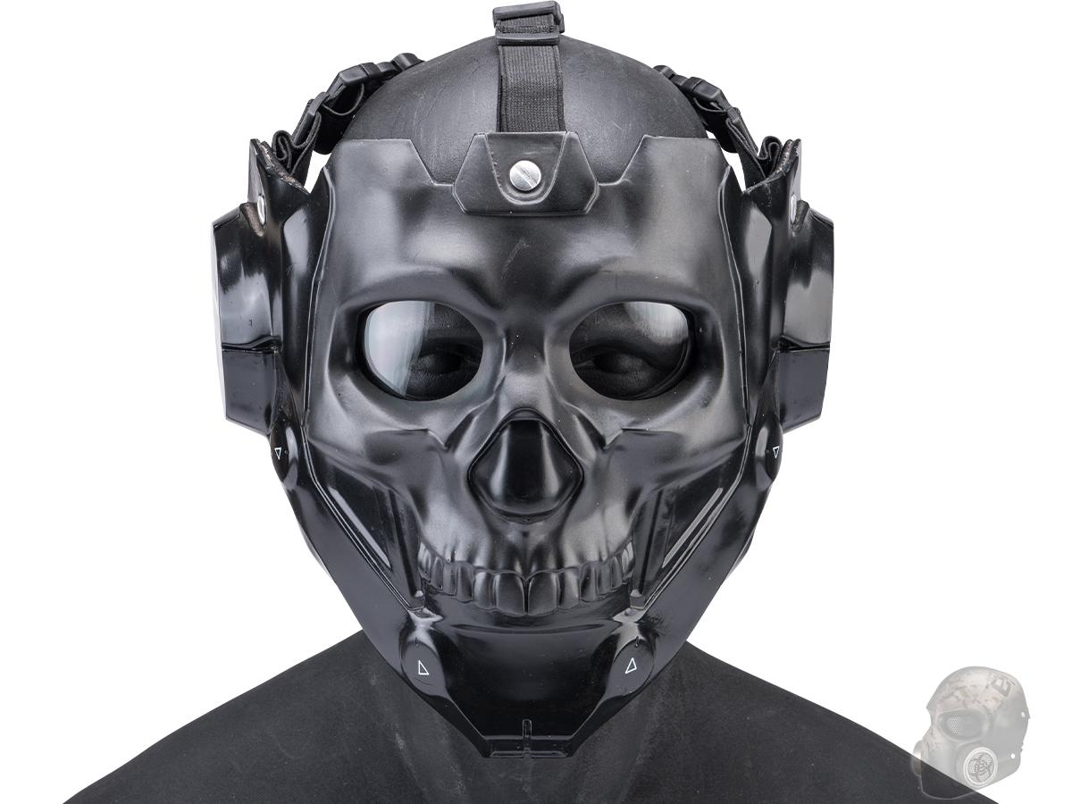 Evike.com RLUX Fiberglass "Cyber Skull" Full Face Mask (Color: Black ...