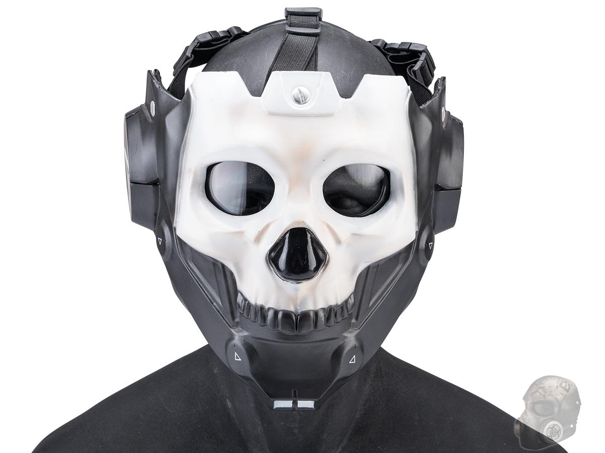 Evike.com RLUX Fiberglass "Cyber Skull" Full Face Mask (Color: Bone ...