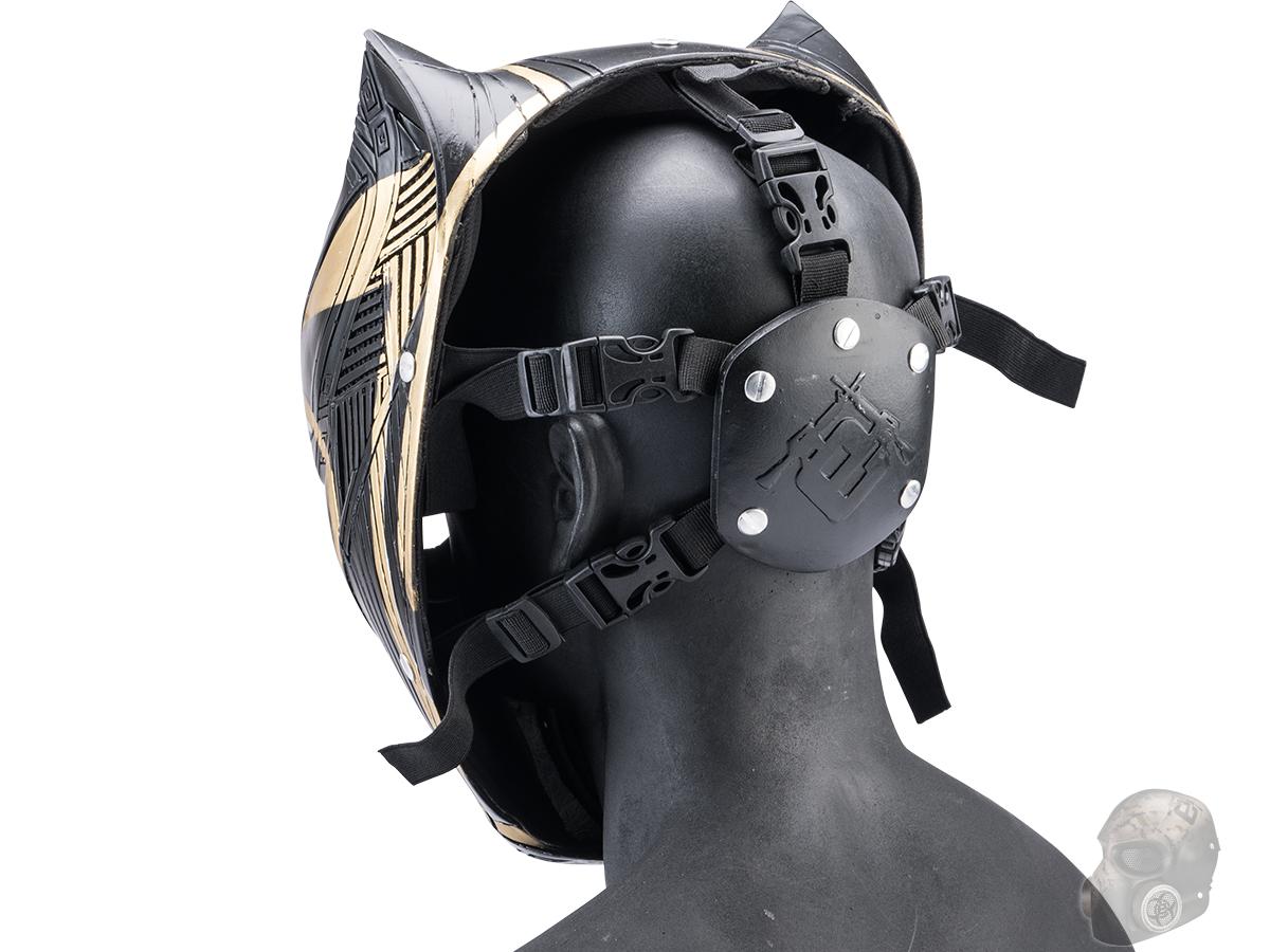 Evike.com Rlux Fiberglass "Panther" Full Face Mask (Color: Gold / Large ...