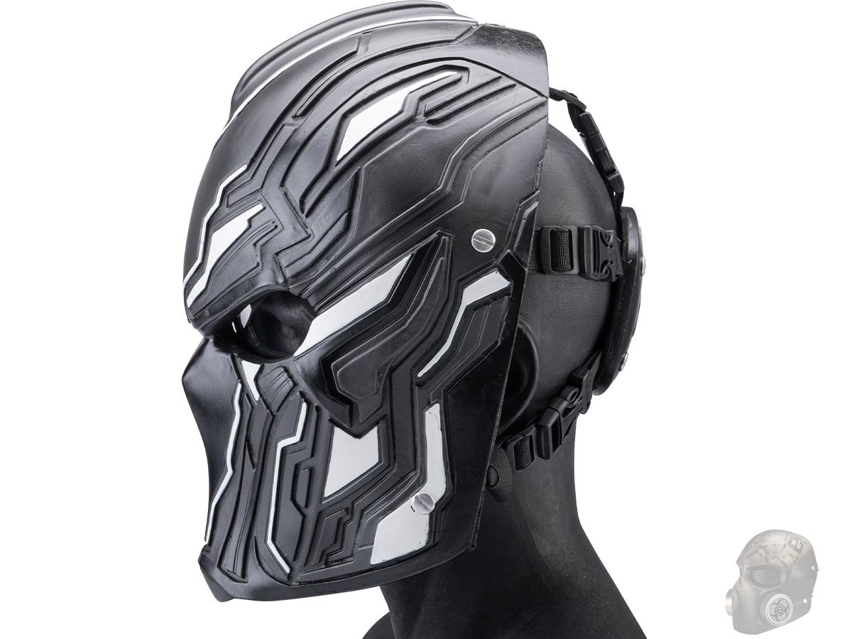 Evike.com RLUX Fiberglass "Samurai Merc" Full Face Mask (Color: Black ...