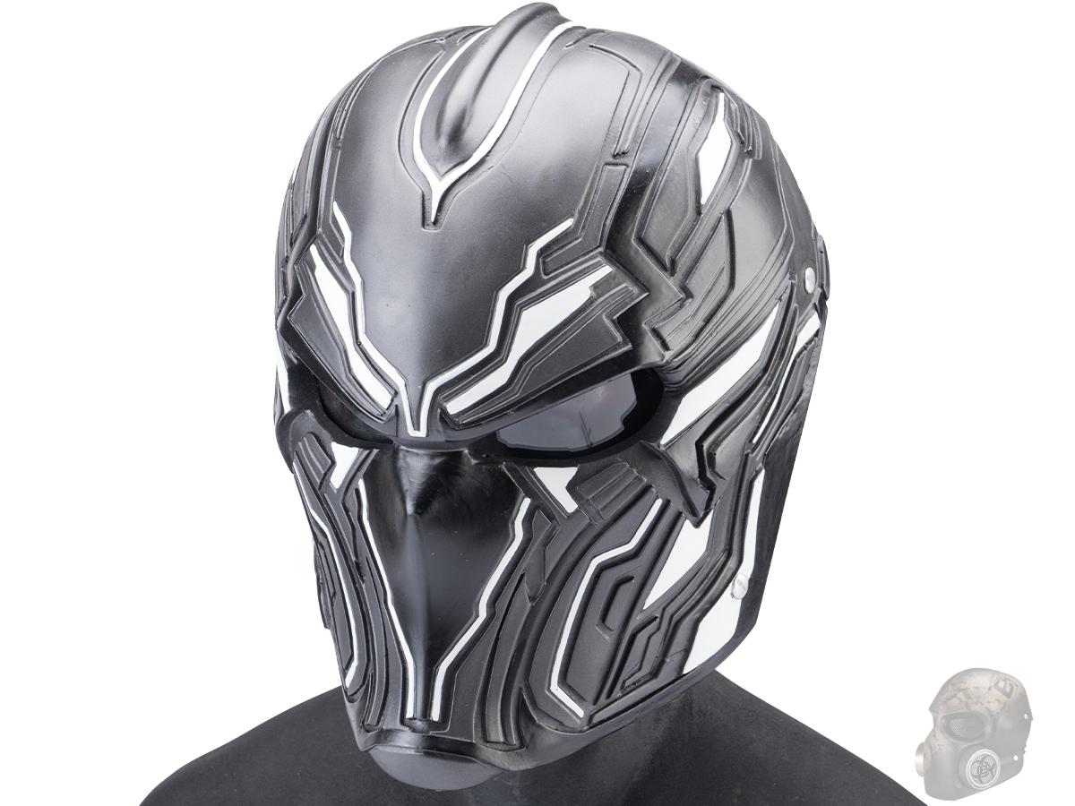 Evike.com RLUX Fiberglass "Samurai Merc" Full Face Mask (Color: Black ...