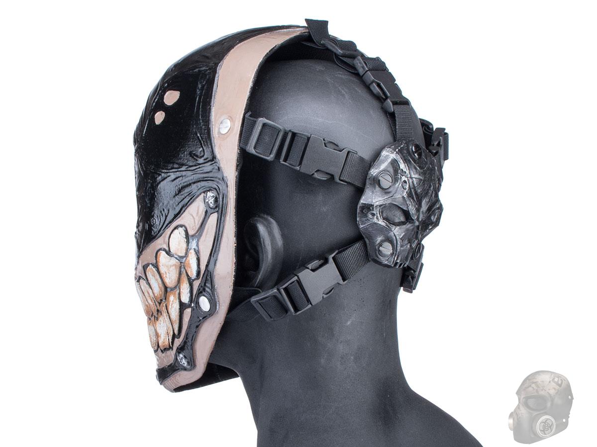 Evike.com R-Custom Fiberglass "Smiley" Full Face Mask (Color: Black 2 ...