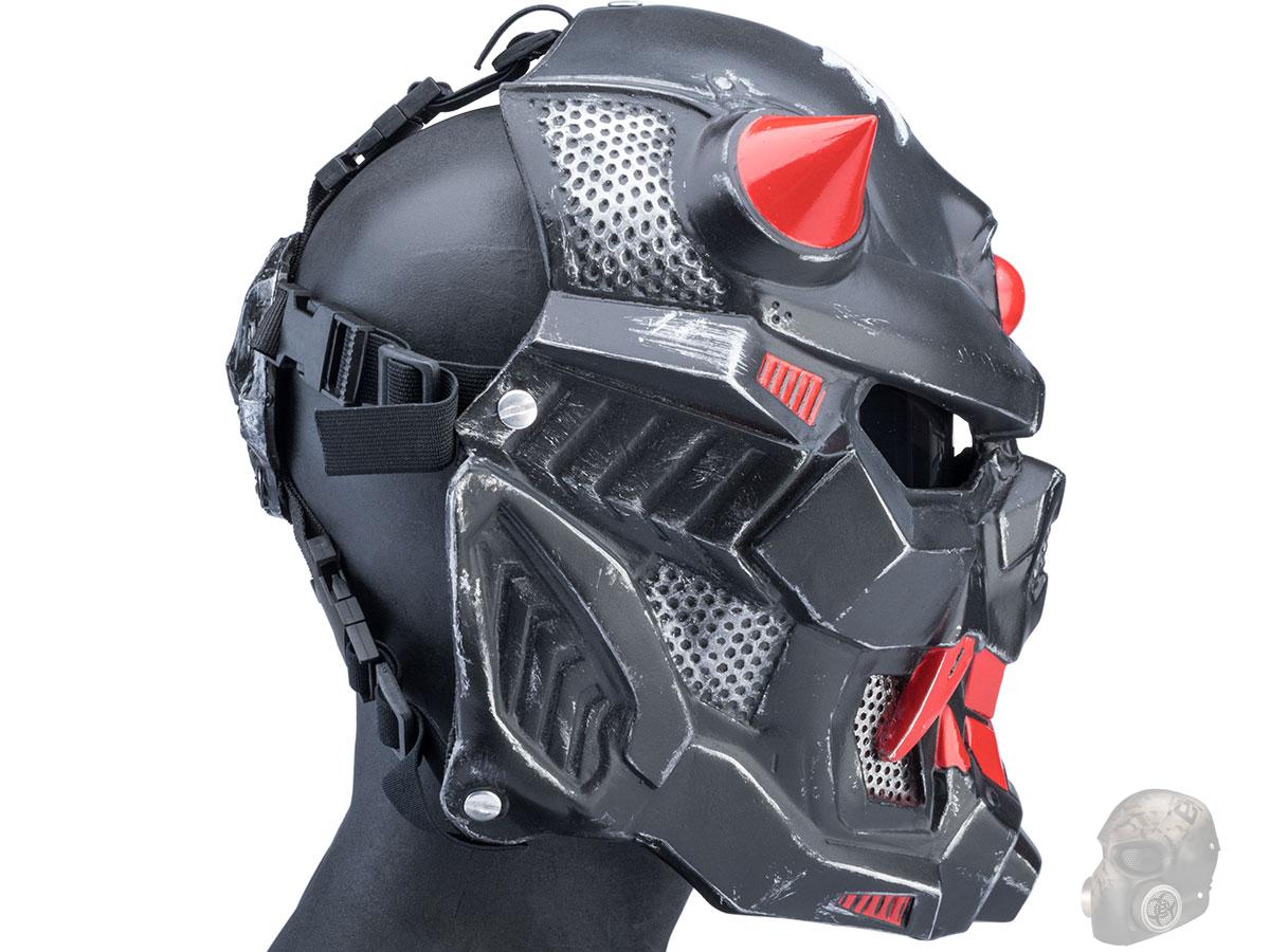 Evike.com R-Custom Fiberglass "Oni" Full Face Mask (Color: BlackOps ...