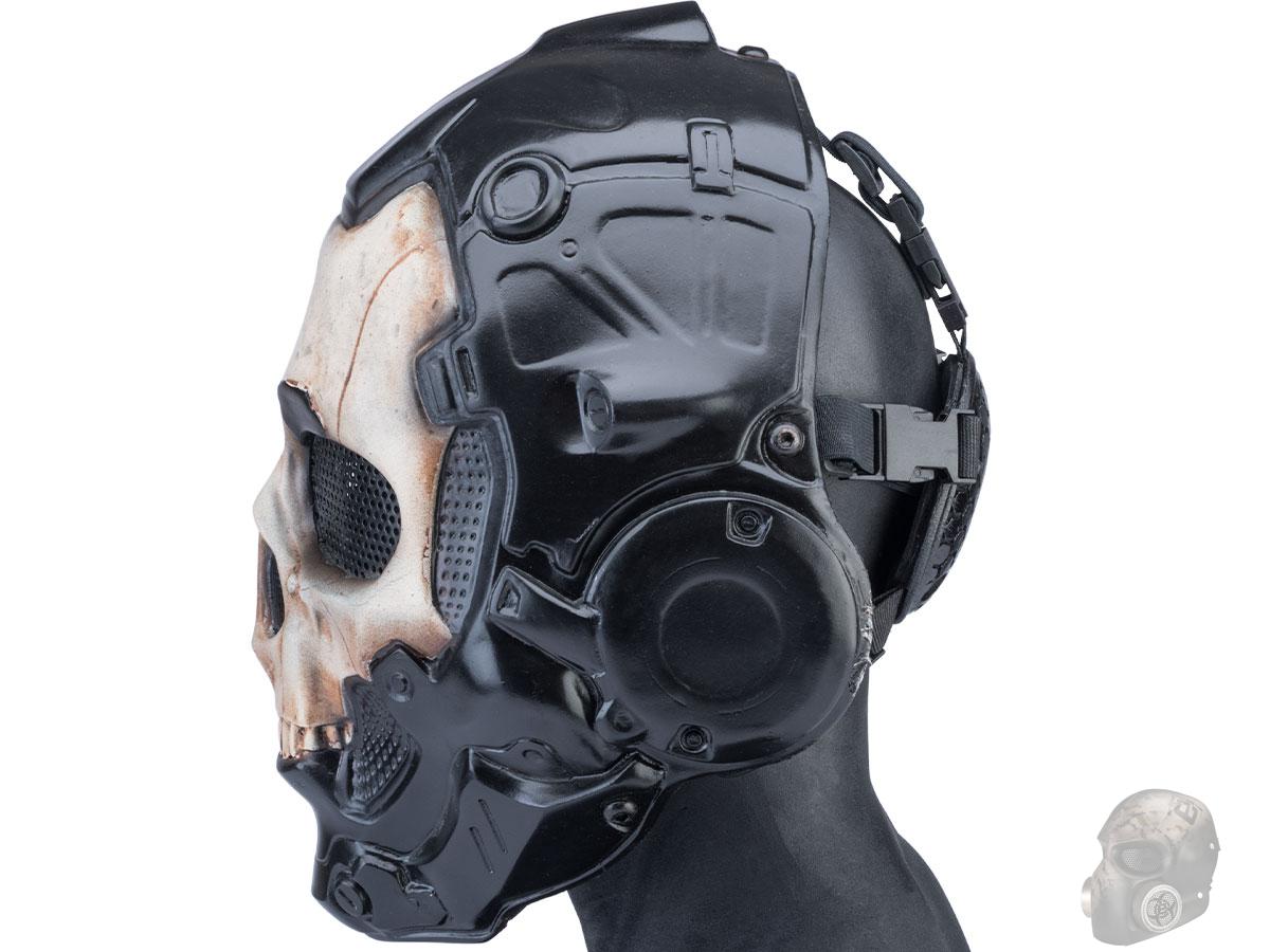 Evike.com R-Custom Fiberglass "Cyberskull" Full Face Mask (Color ...