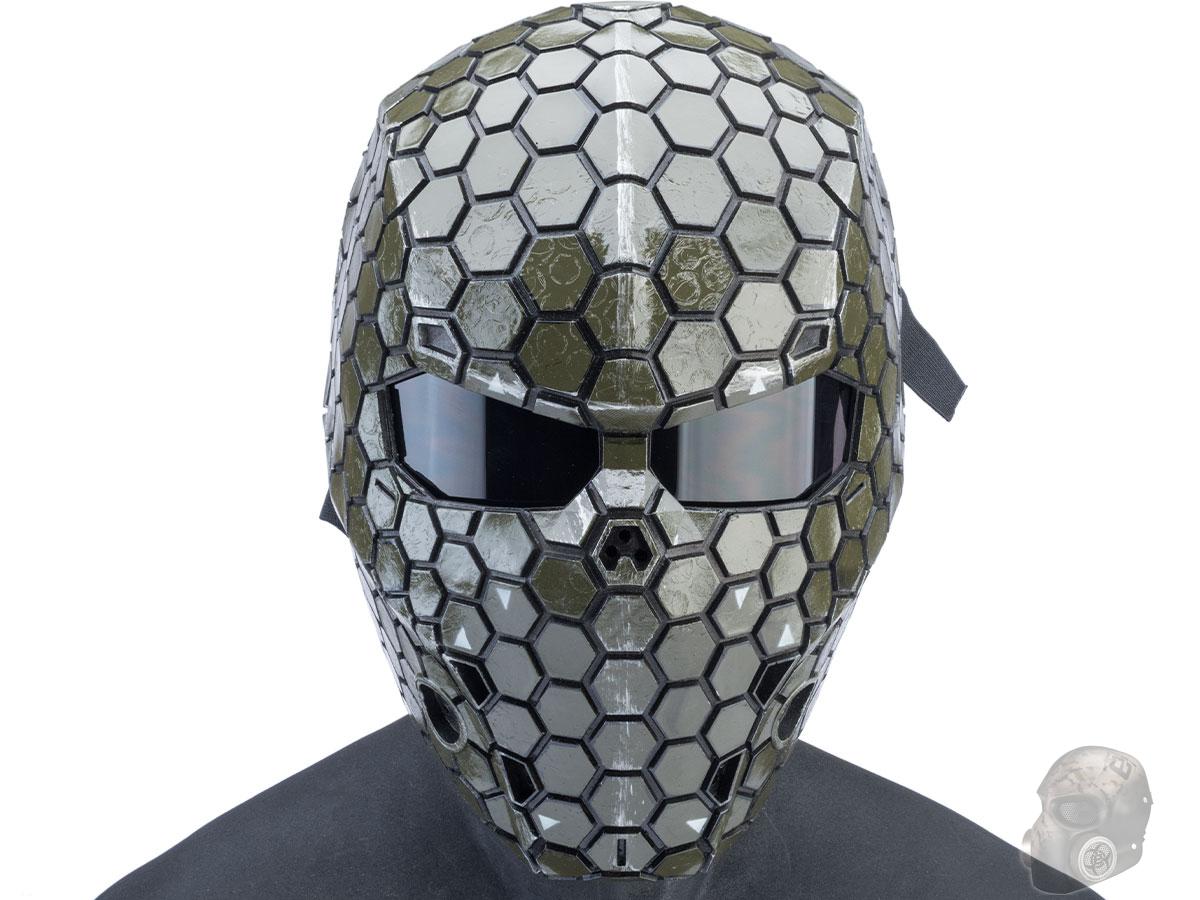 Evike.com R-Custom Fiberglass "Hive" Full Face Mask (Color: OD Green ...
