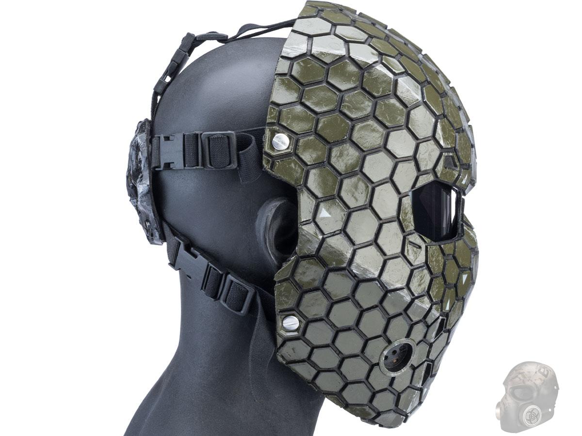 Evike.com R-Custom Fiberglass "Hive" Full Face Mask (Color: OD Green ...