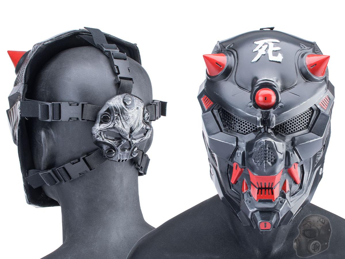 Evike.com R-Custom Fiberglass "Oni" Full Face Mask (Color: BlackOps ...
