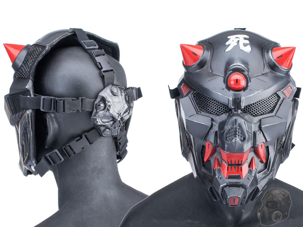 Evike.com R-Custom Fiberglass "Oni" Full Face Mask (Color: BlackOps ...