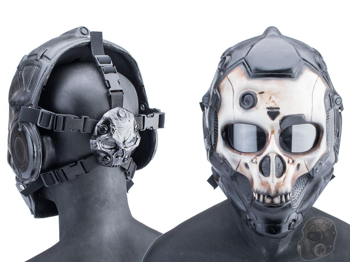 Evike.com R-Custom Fiberglass "Cyberskull" Full Face Mask (Color ...