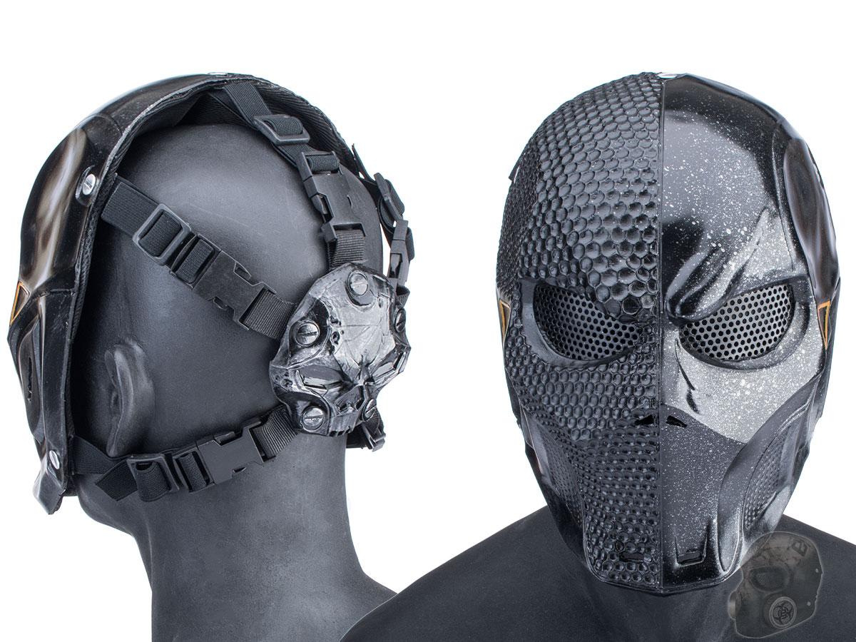 Evike.com R-Custom Fiberglass "Merc V3" Full Face Mask (Color: Black ...