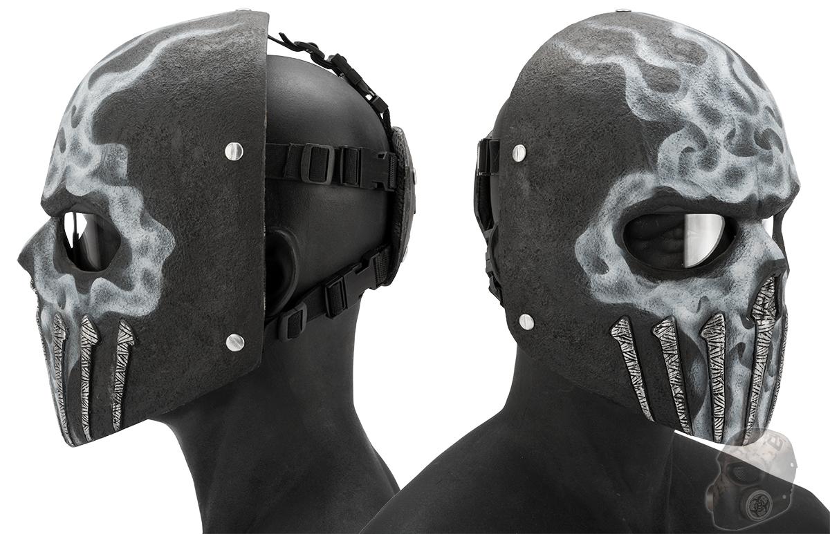 Evike.com R-Custom Fiberglass "Wraith" Full Face Mask with Clear Lens ...