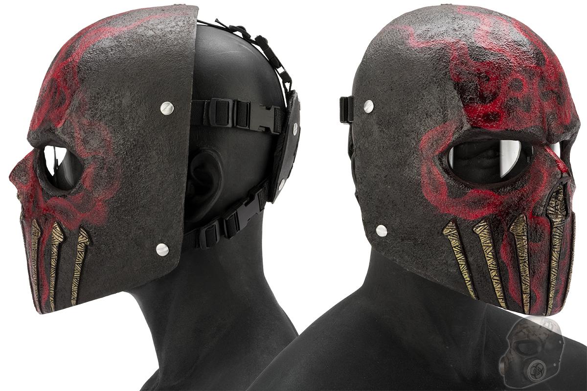 Evike.com R-Custom Fiberglass "Wraith" Full Face Mask with Clear Lens ...