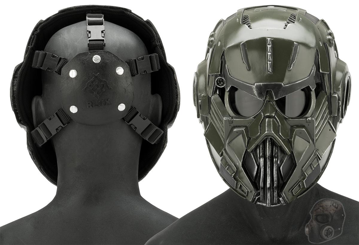 Evike.com R-Custom Fiberglass "Hellghast" Full Face Mask with Grey Lens ...