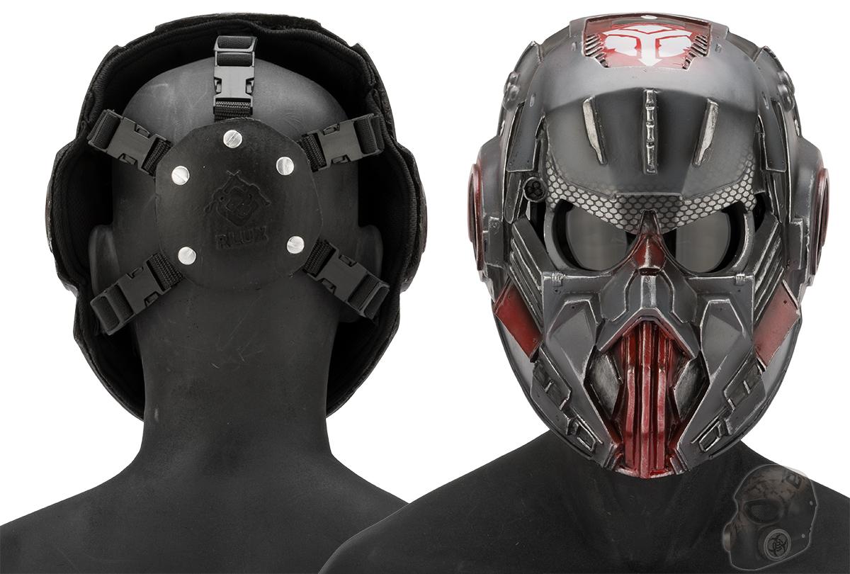 Evike.com R-Custom Fiberglass "Hellghast" Full Face Mask with Grey Lens ...