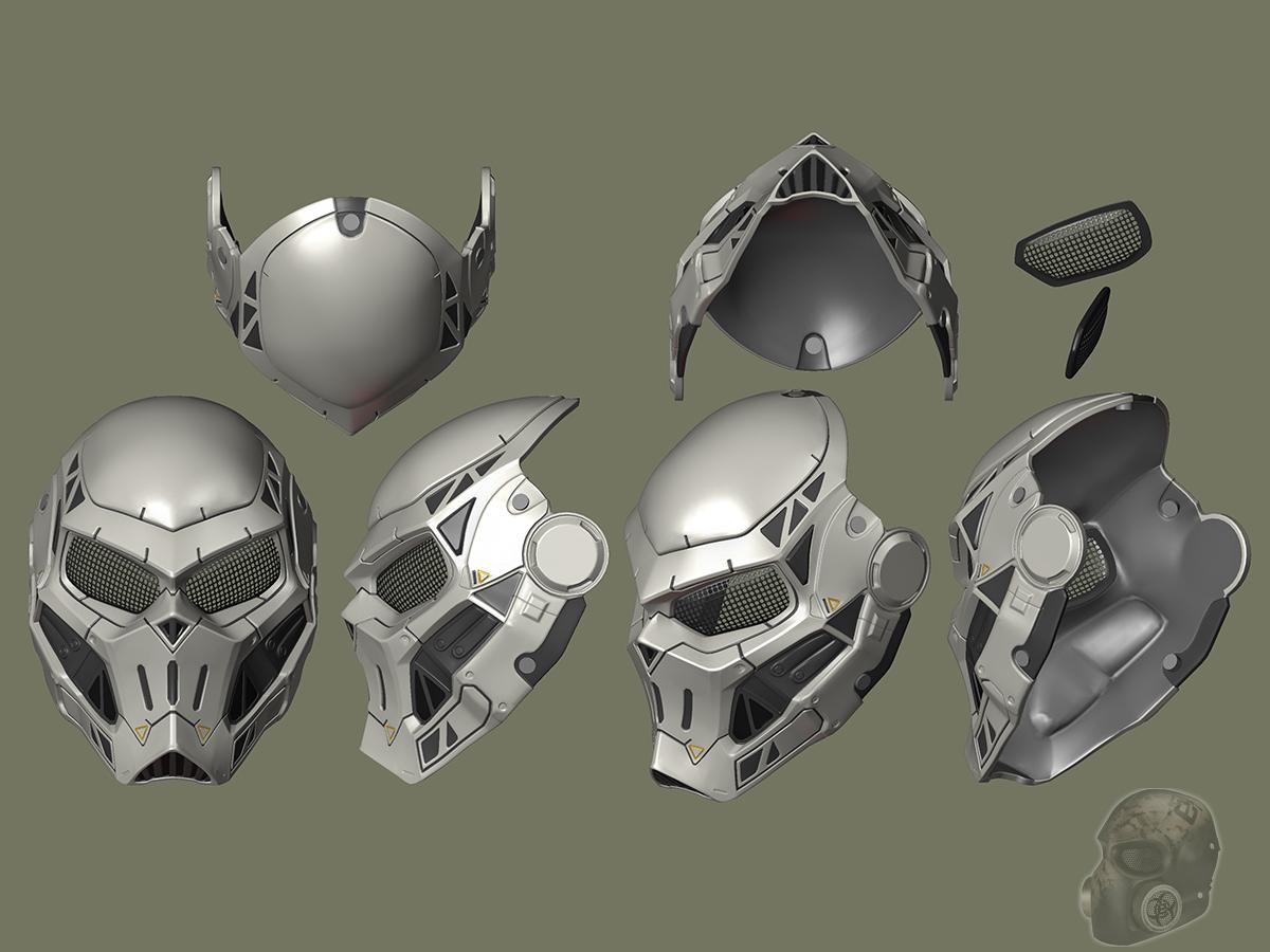 Evike.com R-Custom Fiberglass "Taskmaster V2" Full Face Mask (Color: OD ...