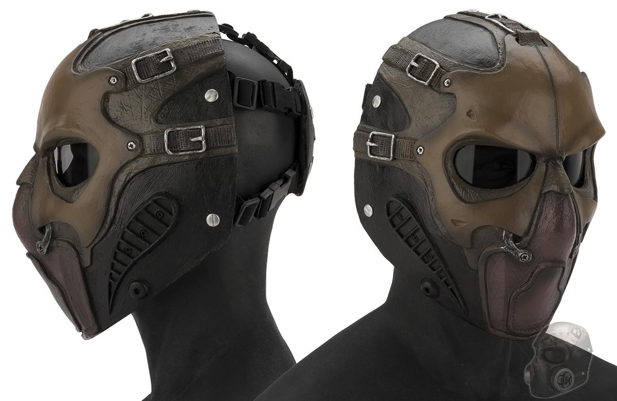 Evike.com R-Custom Fiberglass "Smoke" Full Face Mask (Color: Orange ...