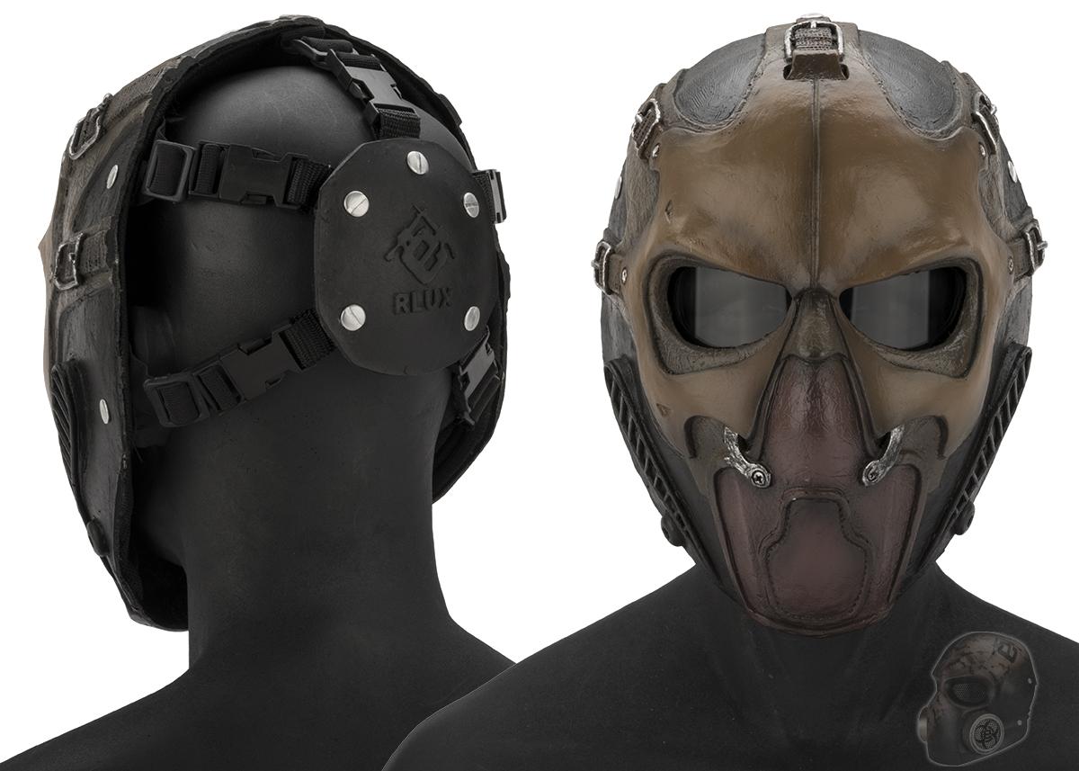 Evike.com R-Custom Fiberglass "Smoke" Full Face Mask (Color: Orange ...