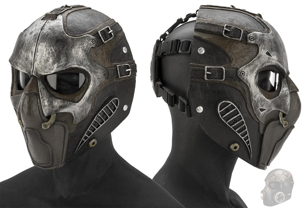 Evike.com R-Custom Fiberglass "Smoke" Full Face Mask (Color: Silver ...