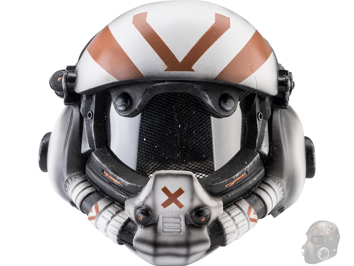 Tidoom Custom Fiberglass "Mech Pilot" Helmet (Color: White), Tactical ...