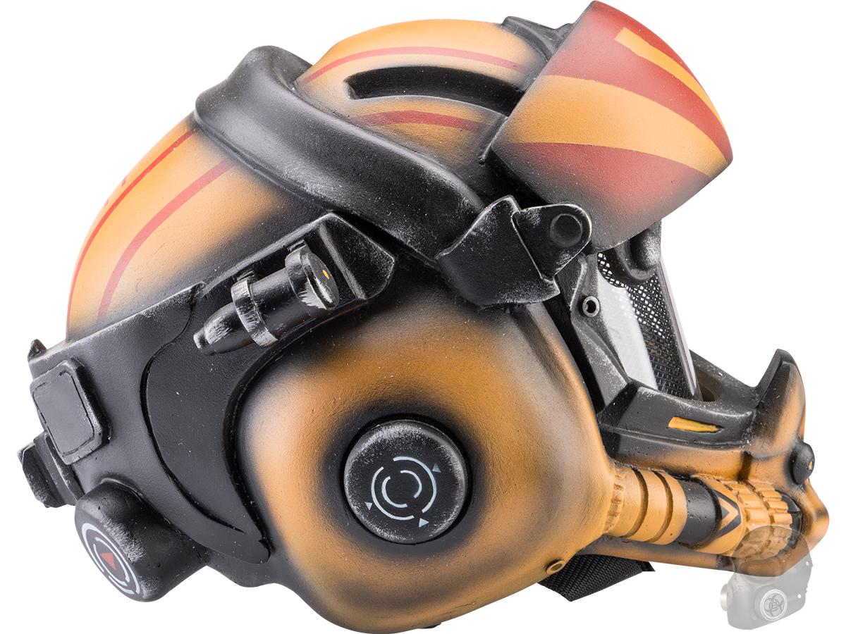 Tidoom Custom Fiberglass "Mech Pilot" Helmet (Color: Orange), Tactical ...