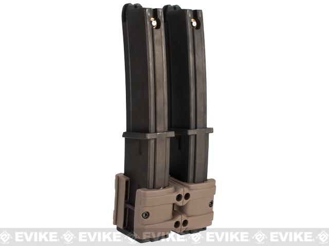 Polymer Dual Magazine Fast Clip for MP7 Series Airsoft AEG GBB - Dark ...