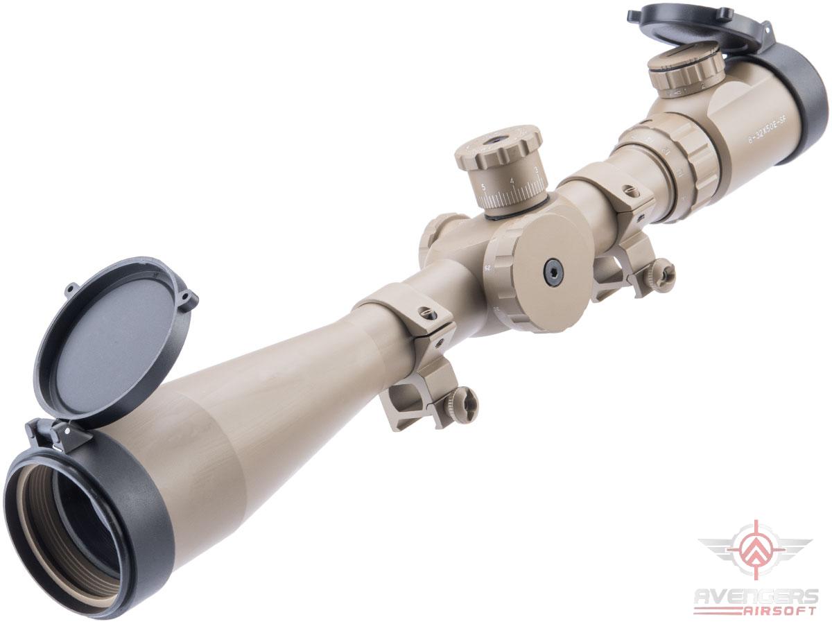 Avengers 8-32x50E Dual Illuminated Red/Green Scope w/ Rings (Color ...