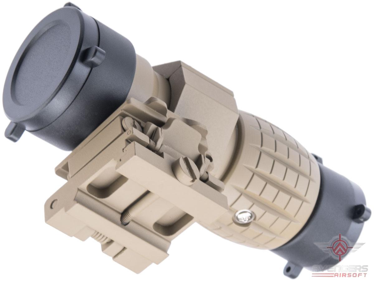 Avengers 4x FXD Magnifier w/ Adjustable Flip-To-Side QD Mount (Color ...