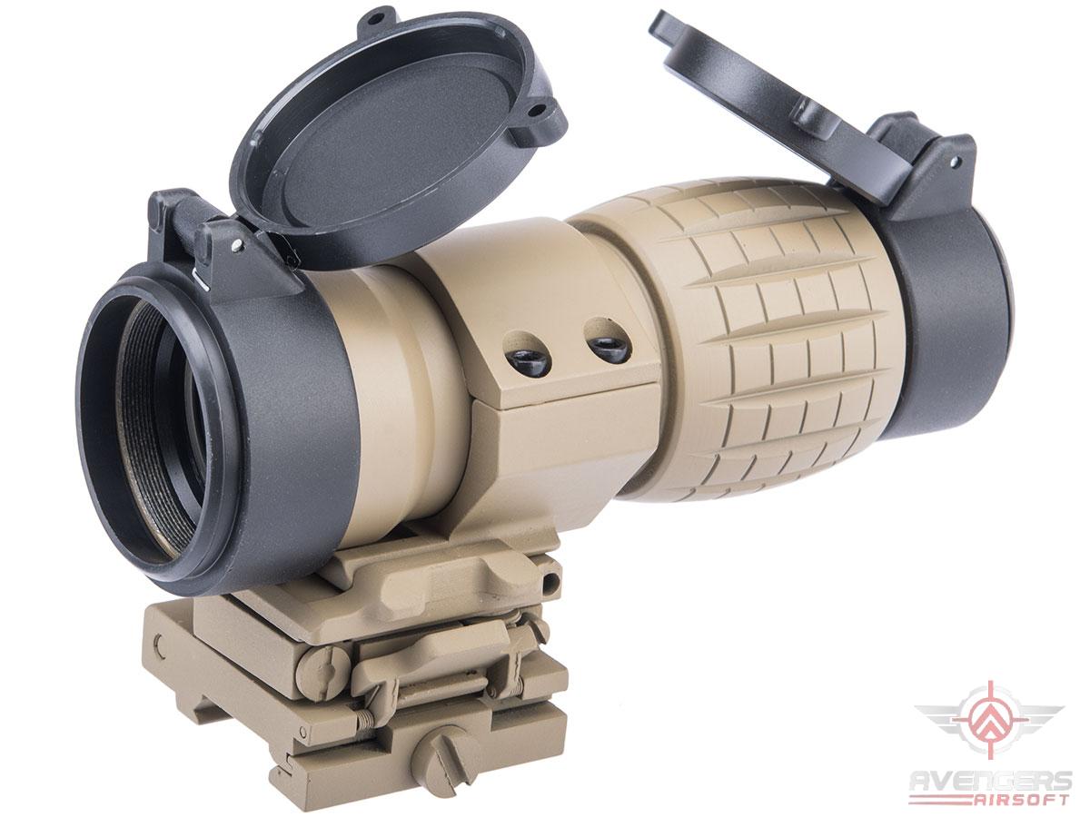 Avengers 4x FXD Magnifier w/ Adjustable Flip-To-Side QD Mount (Color ...