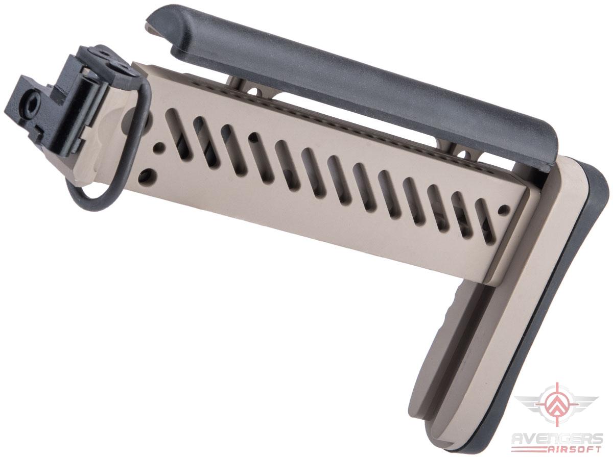 Avengers PT-1 Gen2 Side Folding Stock for E&L AK Series Airsoft Rifles (Color: Tan), Accessories ...