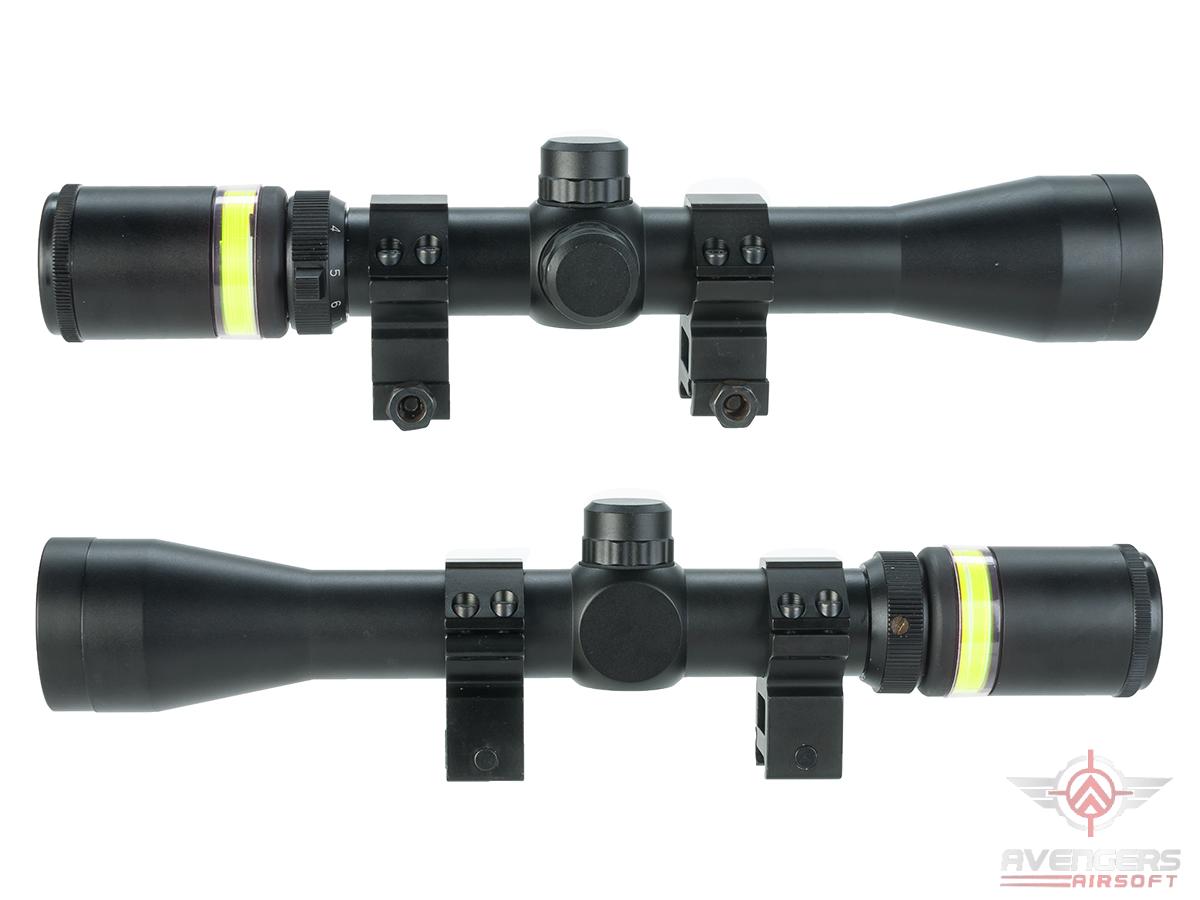 Avengers 3-9x40 Magnification Passive Illumination Fiber Optic Triangle ...