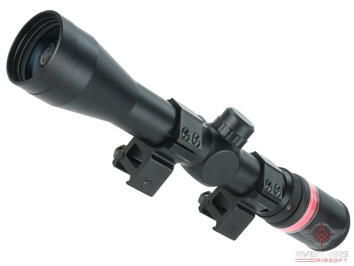 Avengers 3-9x40 Magnification Passive Illumination Fiber Optic Triangle ...