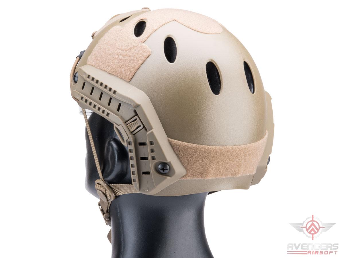 Avengers Lightweight Vented High Cut Helmet w/ Drop-Down Goggles (Color ...