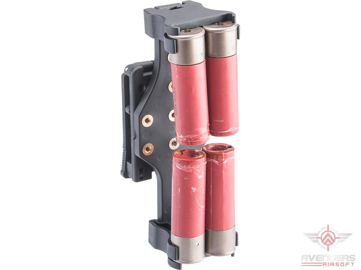 Avengers Adjustable Shotgun Shell Caddy w/ Belt Clip (Color: Black / 4 ...