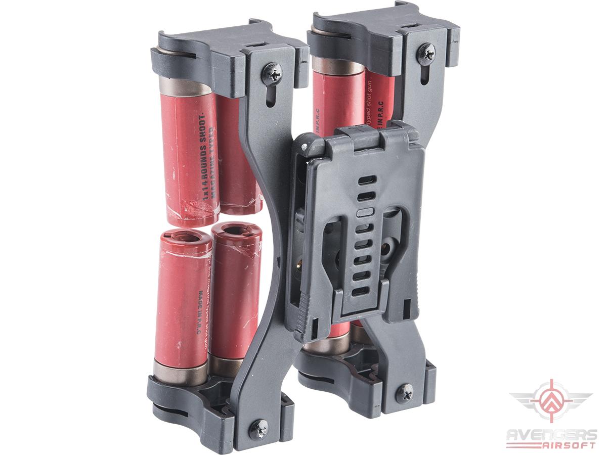 Avengers Adjustable Shotgun Shell Caddy w/ Belt Clip (Color: Black / 8 ...