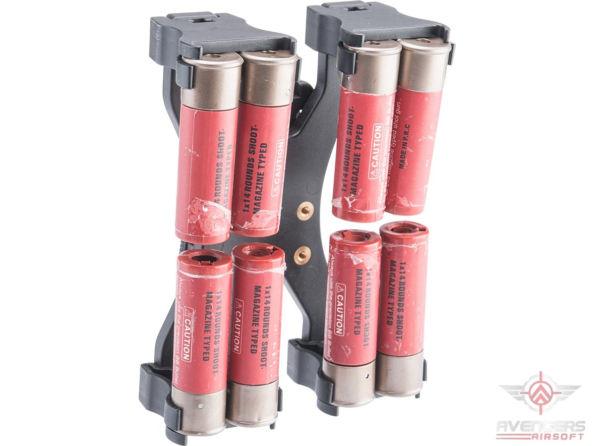 Avengers Adjustable Shotgun Shell Caddy w/ Belt Clip (Color: Black / 8 ...
