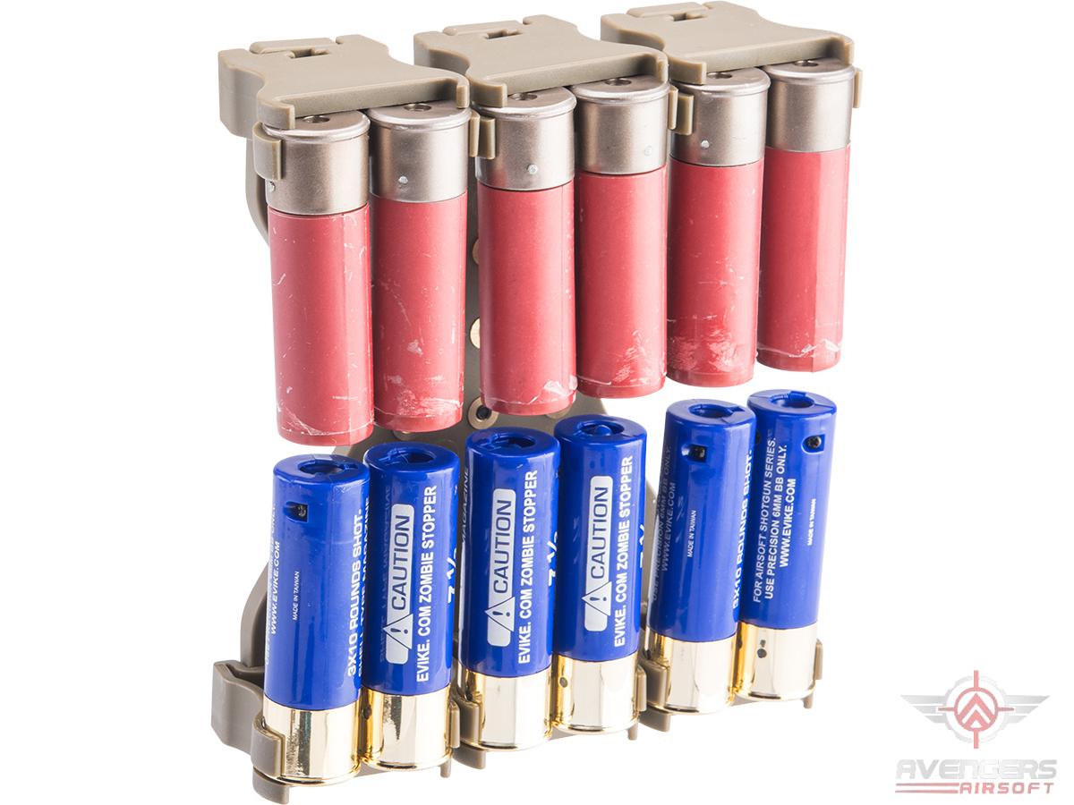 Avengers Adjustable Shotgun Shell Caddy w/ Belt Clip (Color: Tan / 12 ...