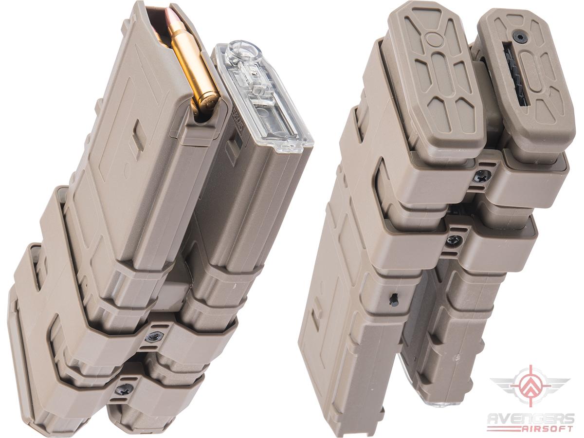 Avengers 800 Round Electric Auto-Winding Dual Magazine for M4 Airsoft ...