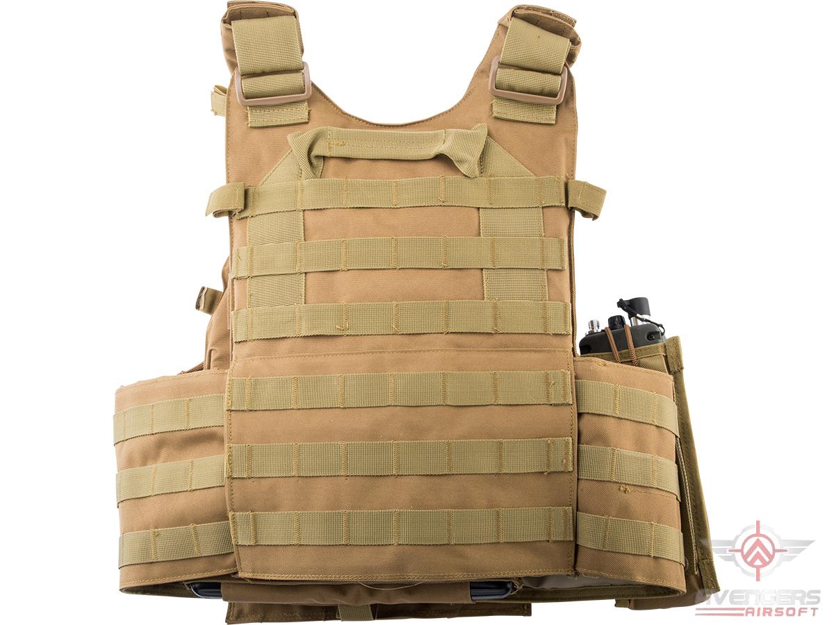 Avengers 6D9T4A Tactical Vest with Magazine and Radio Pouches (Color ...