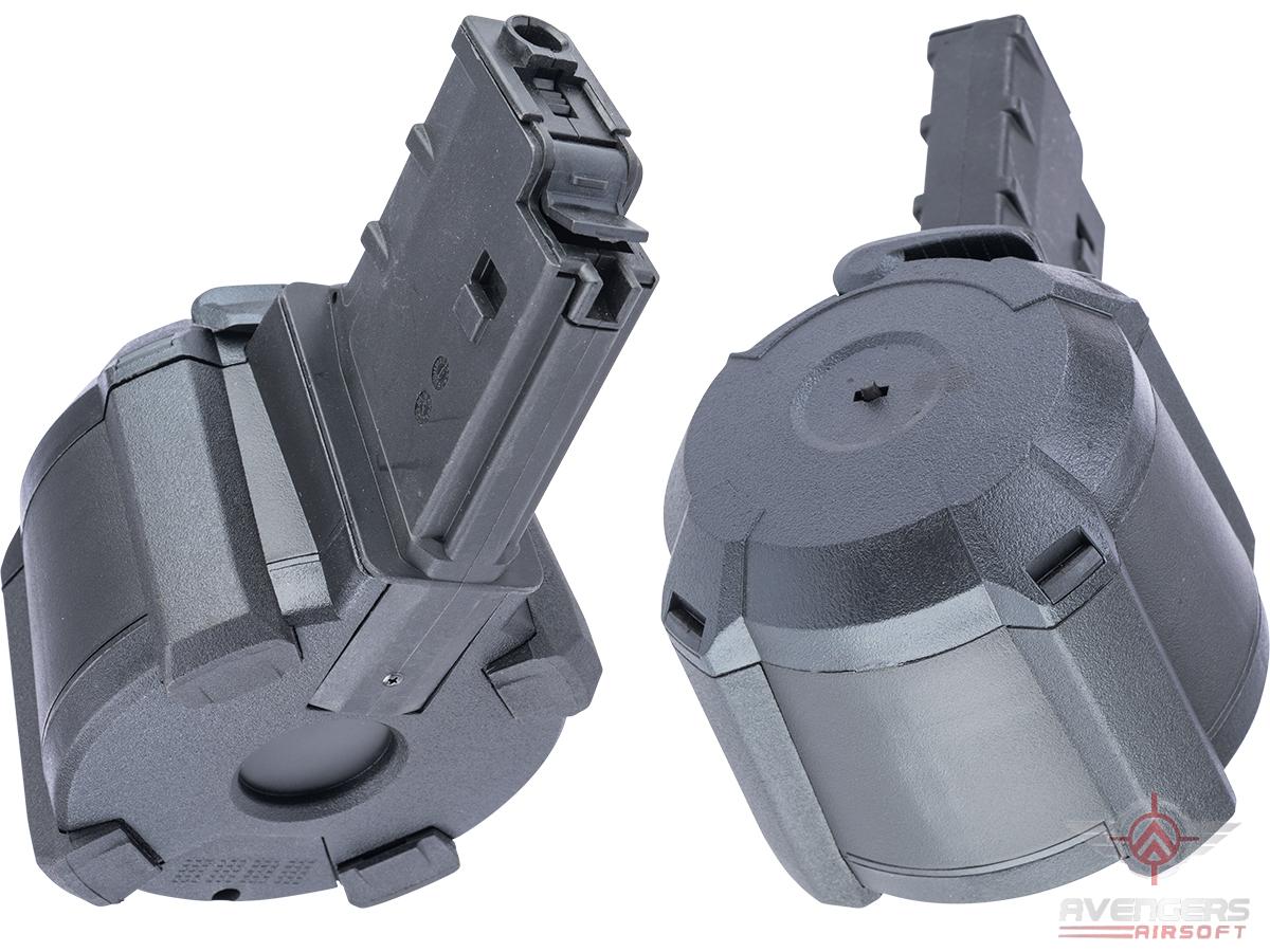 Avengers 1200 Round Electric Drum Magazine for Airsoft AEG Rifles ...