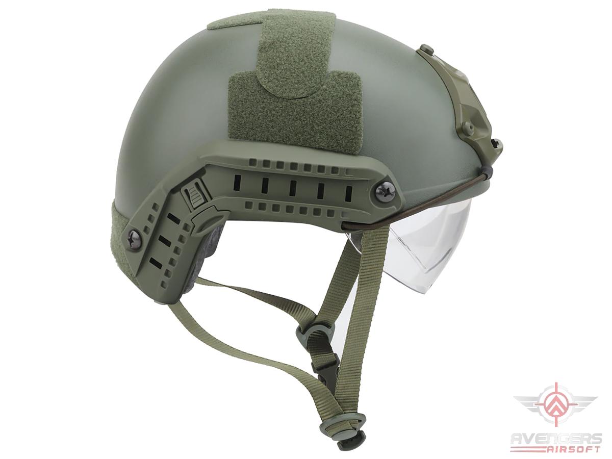 Avengers Ballistic Type High Cut Helmet w/ Drop-Down Goggles (Color ...